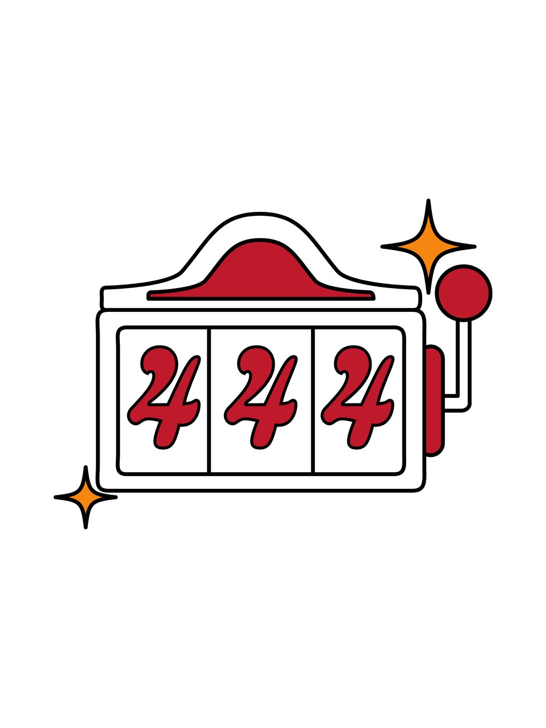 444 Angel Number Slot Machine Digital Art - Etsy