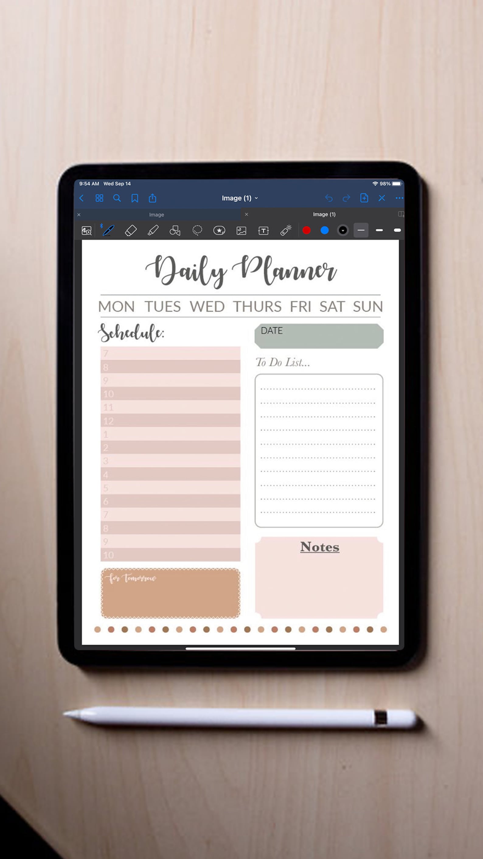 Daily and Weekly Planner, Daily Planner Bundle Download, Planner Page ...