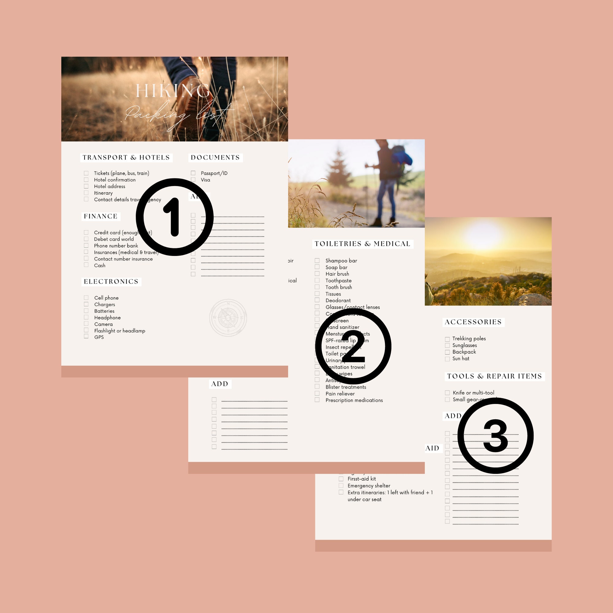 Hiking Packing List, Outdoors, Backpacking, Hiking Planner, Checklist ...