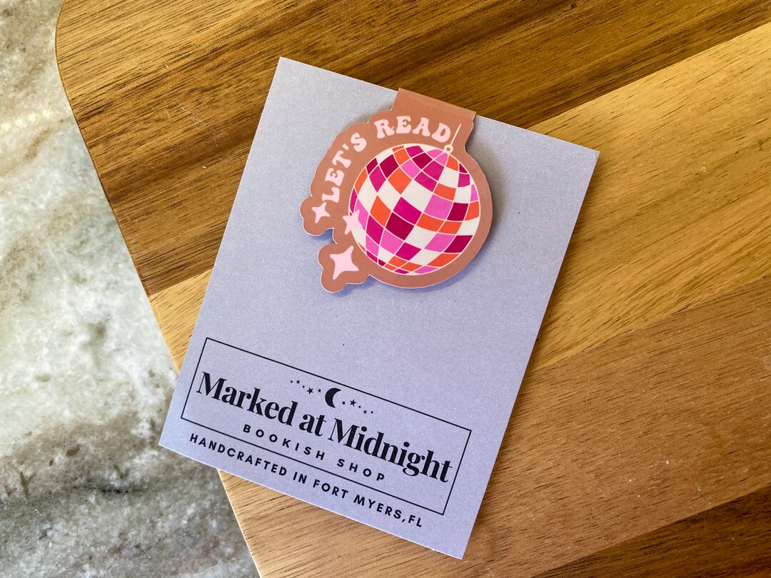 Let's Read Magnetic Bookmark, Bookmark , Page Holder, Bookish Merch ...