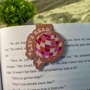 Let's Read Magnetic Bookmark, Bookmark , Page Holder, Bookish Merch ...