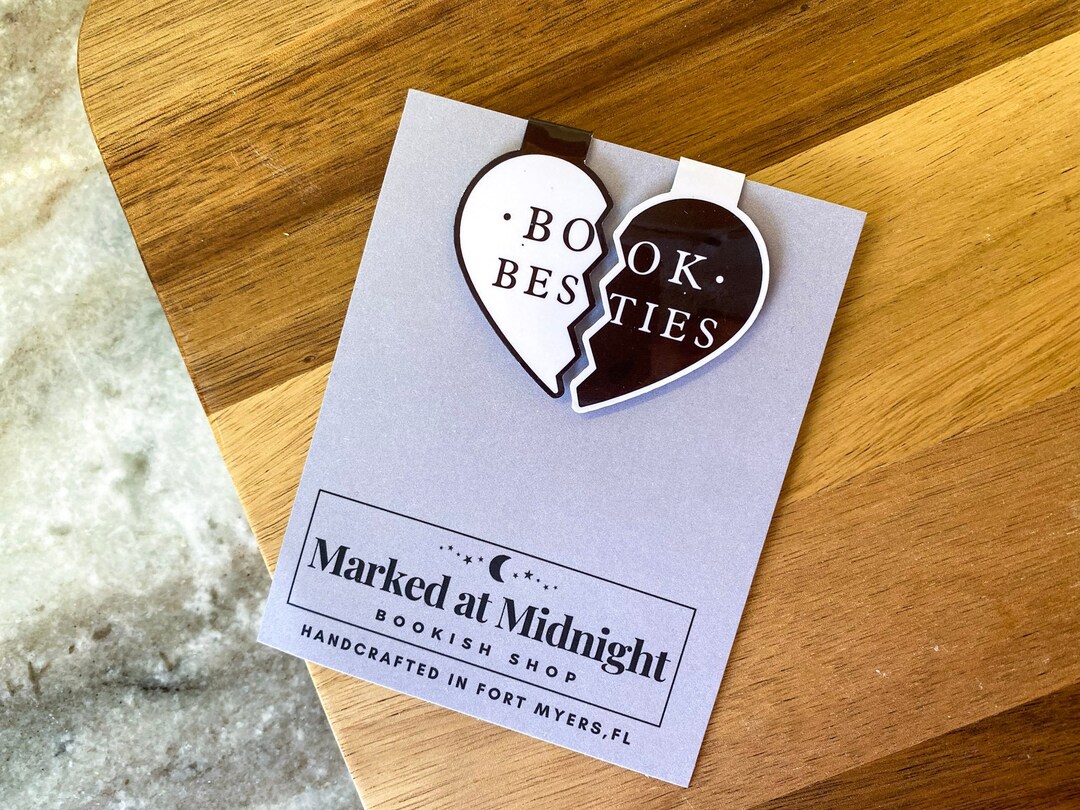 Book Bestie Magnetic Bookmarks,bookmark , Page Holder, Bookish Merch ...