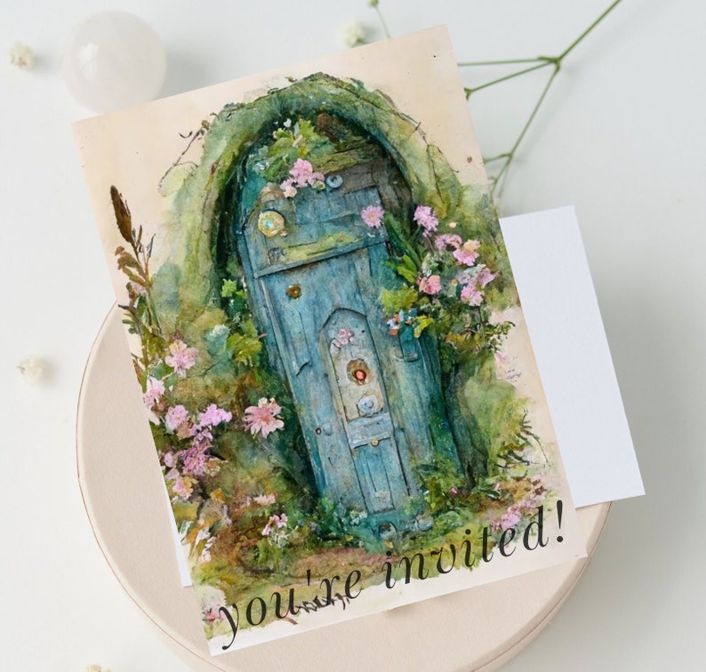 Fairy Door Watercolor Art Print – Secret Garden Decor (digital Download ...