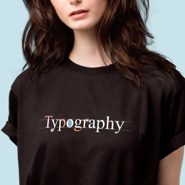 Typography Tshirt - Etsy
