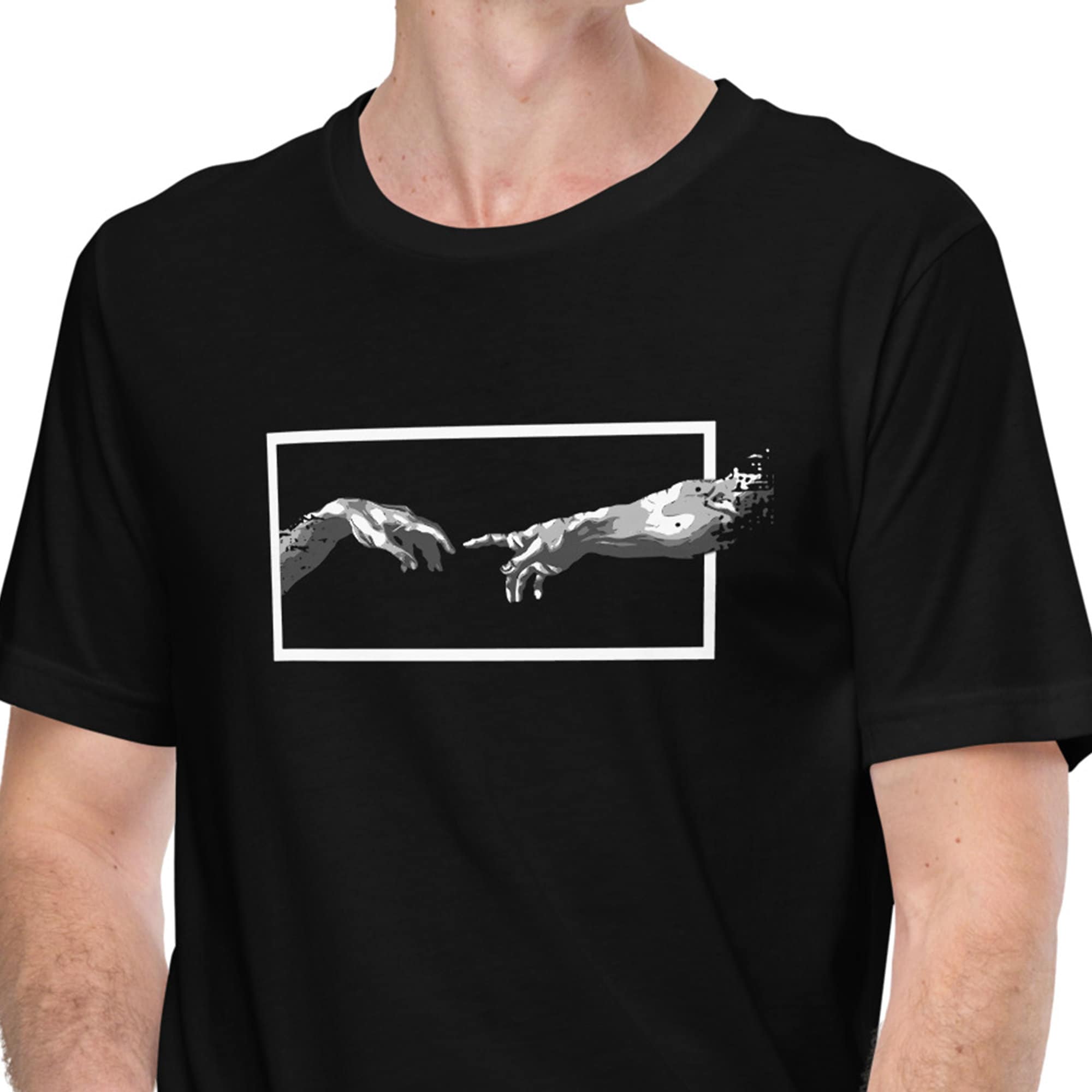 The Creation of Adam T-shirt Adam's Creation by Michelangelo God Adam ...