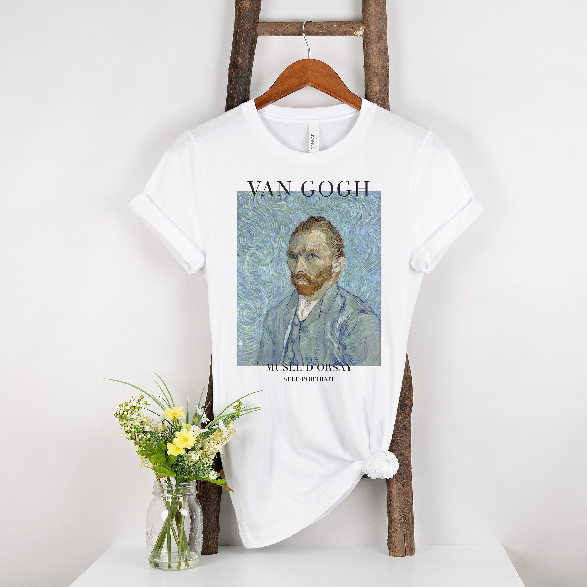 Vincent Van Gogh Art Shirt • Vincent Van Gogh Self Portrait 1889 T ...