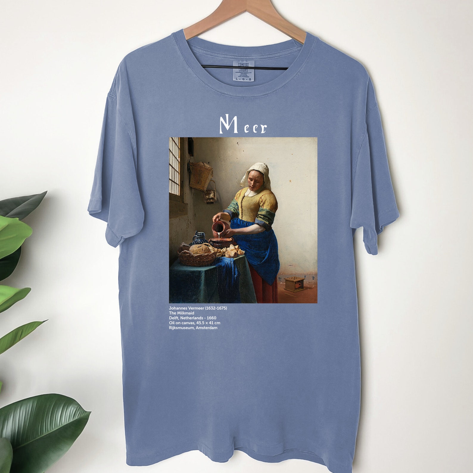 The Milkmaid by Johannes Vermeer Original Comfort Colors® Shirt Fine ...
