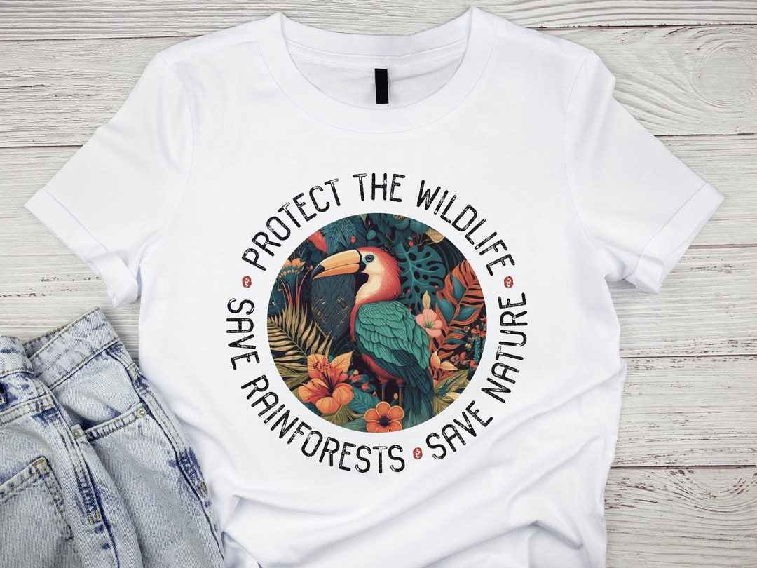 Protect Wildlife Shirt, Nature Conservationist T-shirt, Protect Jungle ...