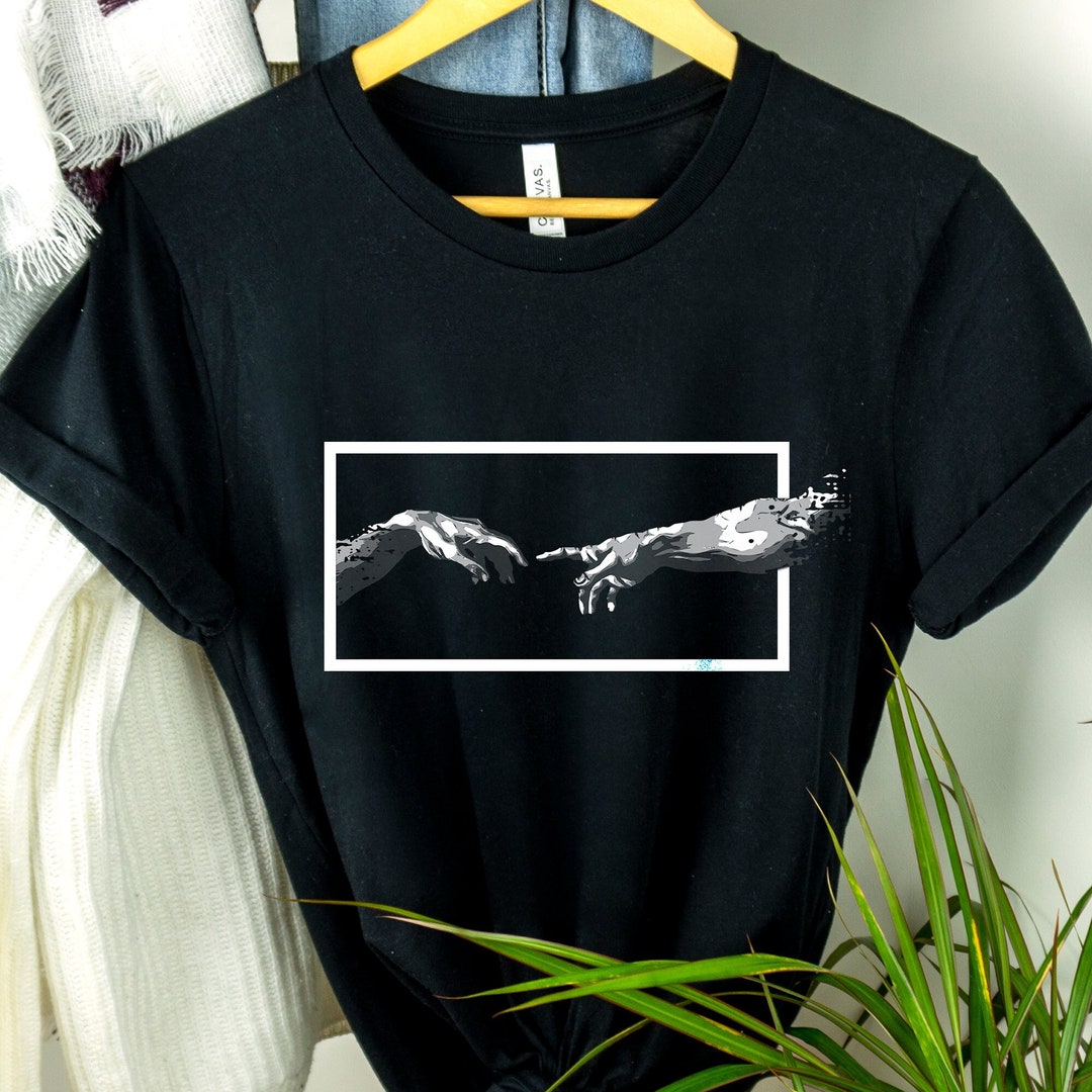 The Creation of Adam T-shirt • Adam's Creation by Michelangelo • God ...