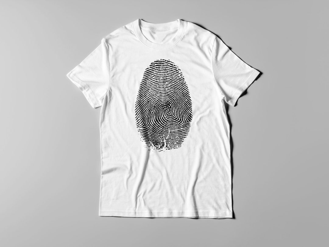 Fingerprint Sketch Shirt • Fingerprint Design Streetwear Graphic Tee ...