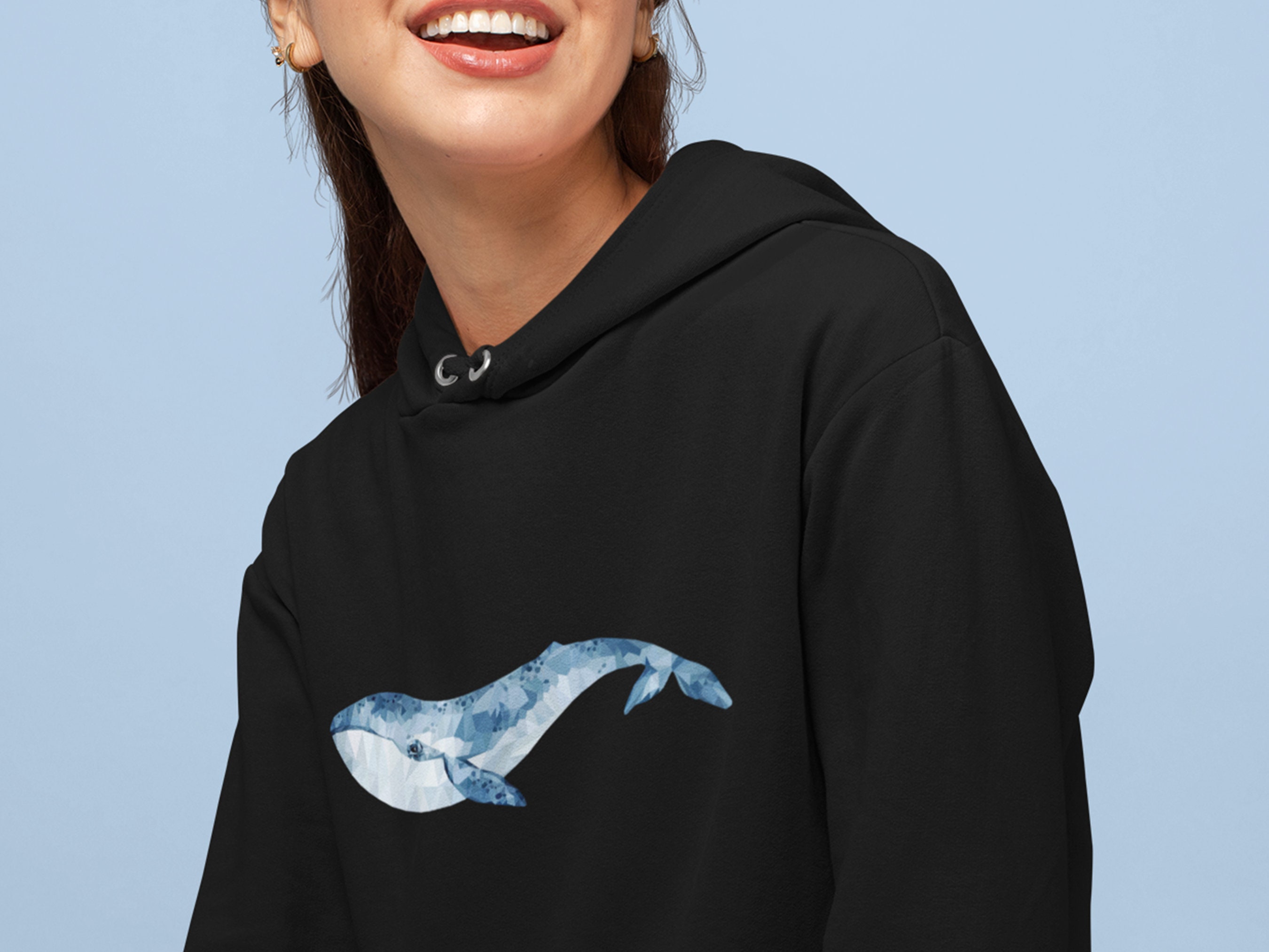 Blue Whale Hoodie, Whale Sweatshirt, Manatee Shirt, Orca Aesthetic ...
