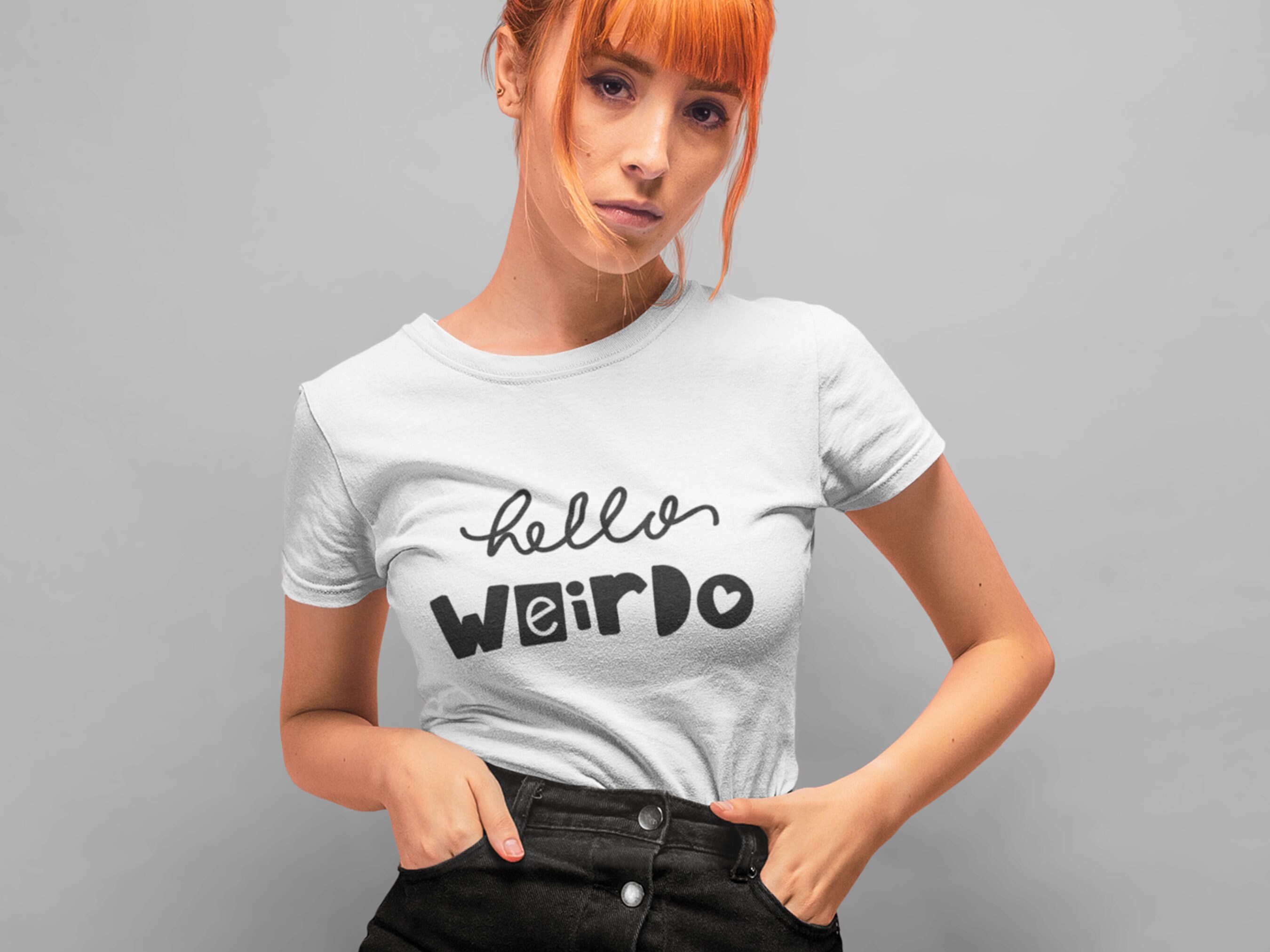 Hello Weirdo T-shirt Weirdo Streetwear Shirt Weirdo Slogan Tee Weirdo ...