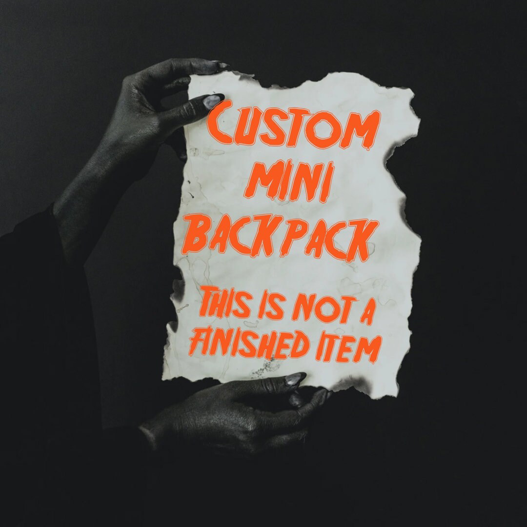 Custom Mini Backpack! - Etsy