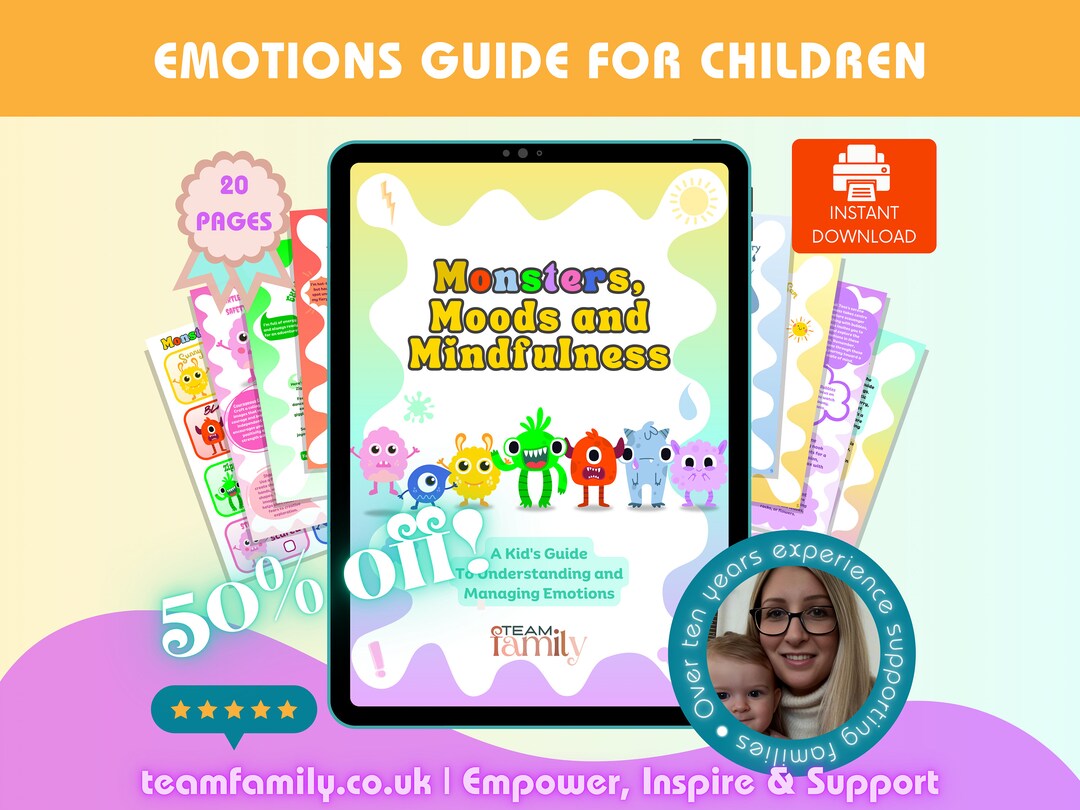 Emotion Activity Guide, Monsters Moods and Mindfulness E-book, Children ...