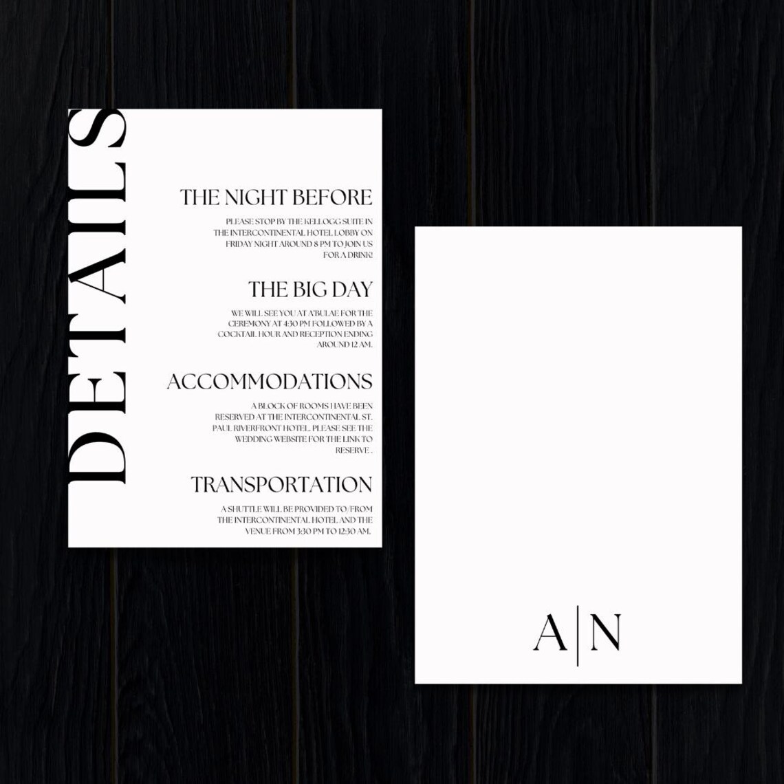 Customizable Wedding Invitation Template, Invitation, Detail Page, RSVP ...