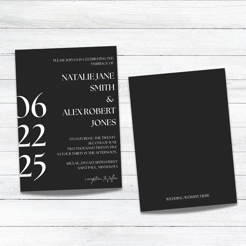 Customizable Wedding Invitation Template, Invitation, Detail Page, RSVP ...