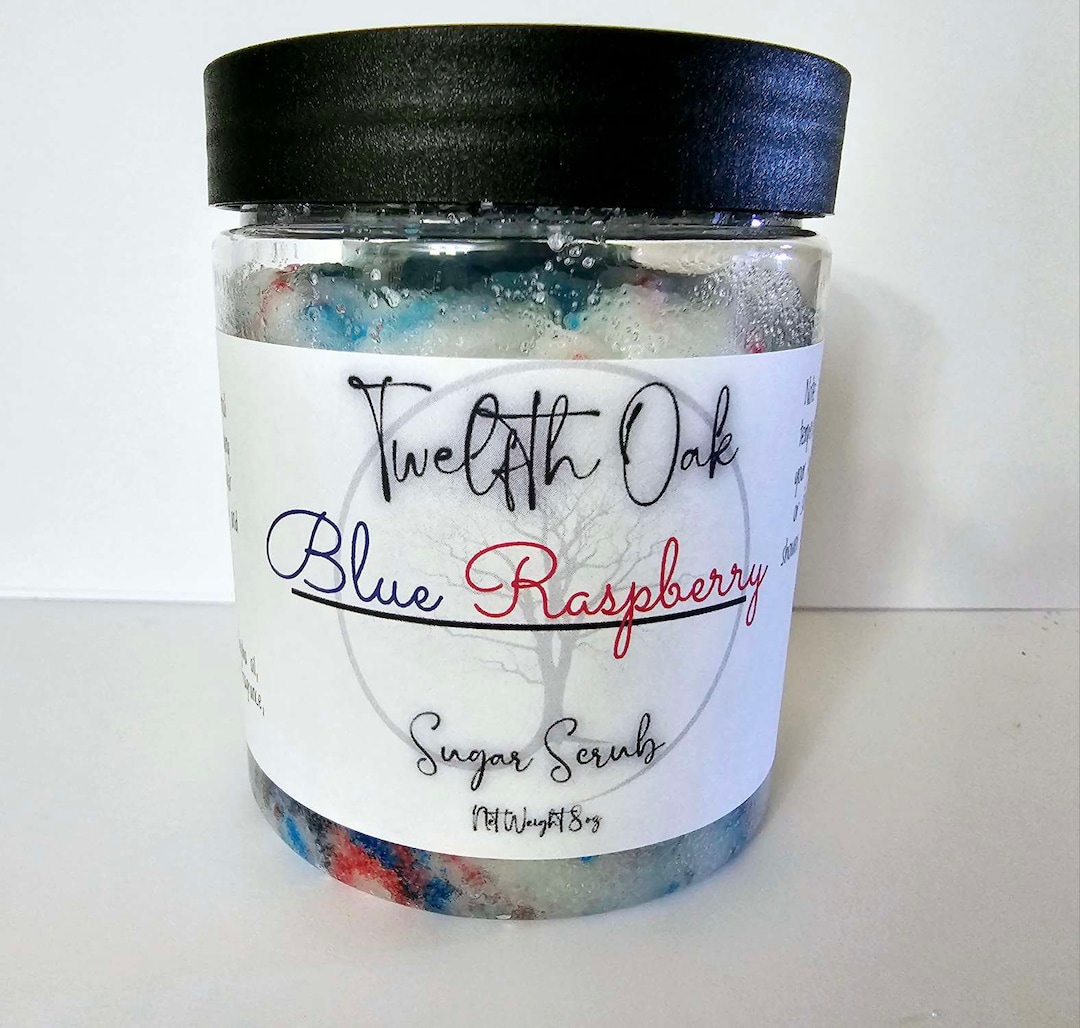 Blue Raspberry Sugar Scrub Summer Skin Care Red White and Blue ...