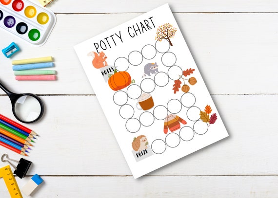 Potty Chart Printable Seasonal Bundle - Etsy