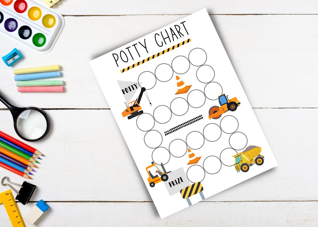 Potty Chart Printable Things That Go Bundle - Etsy