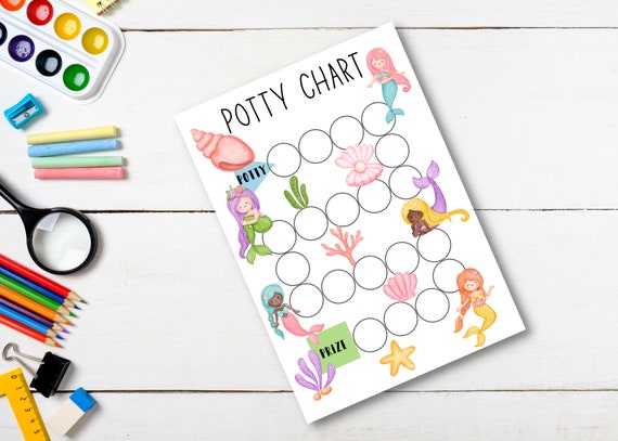 Potty Chart Printable Pretty Bundle - Etsy