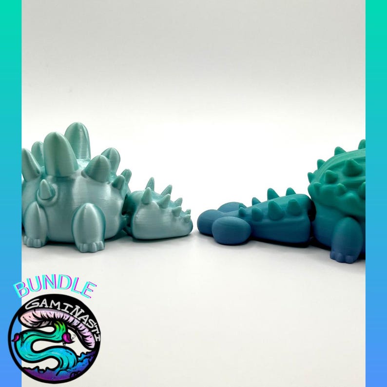 Dino Duo 3D Model Bundle|ankysaurus & Kentrosaurus Flexi Figures|stl ...