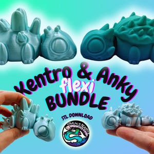 Dino Duo 3D Model Bundle|ankysaurus & Kentrosaurus Flexi Figures|stl ...