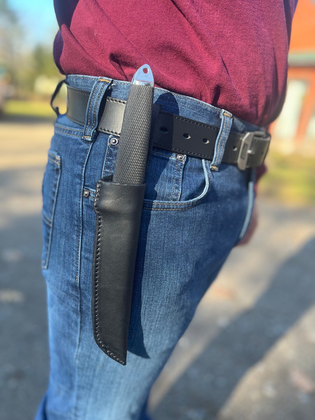 Cold Steel Master Tanto Leather Sheath. Amish Made. - Etsy