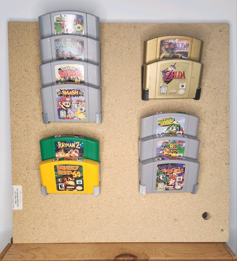 N64 Cartridge Wall Mount - Etsy