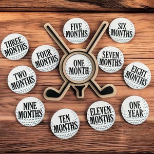 Golf Themed Baby Milestones, Baby Milestone Discs, Golf Monthly ...