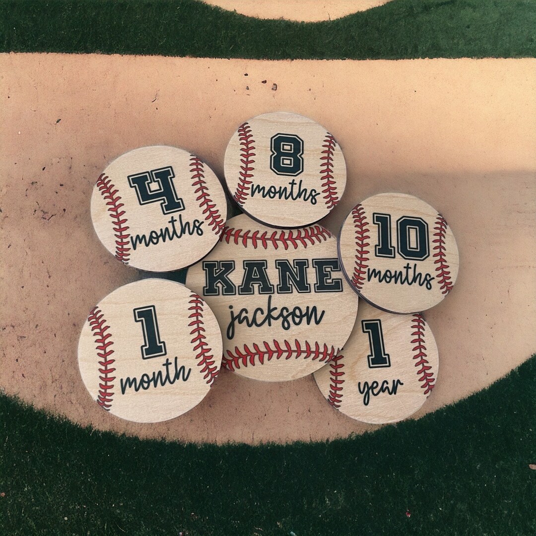 Baseball Milestones, Milestone Cards, Monthly Milestone, Baby Milestone ...