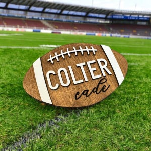 Football Baby Name Announcement - Newborn Photo Prop - Hospital Name ...
