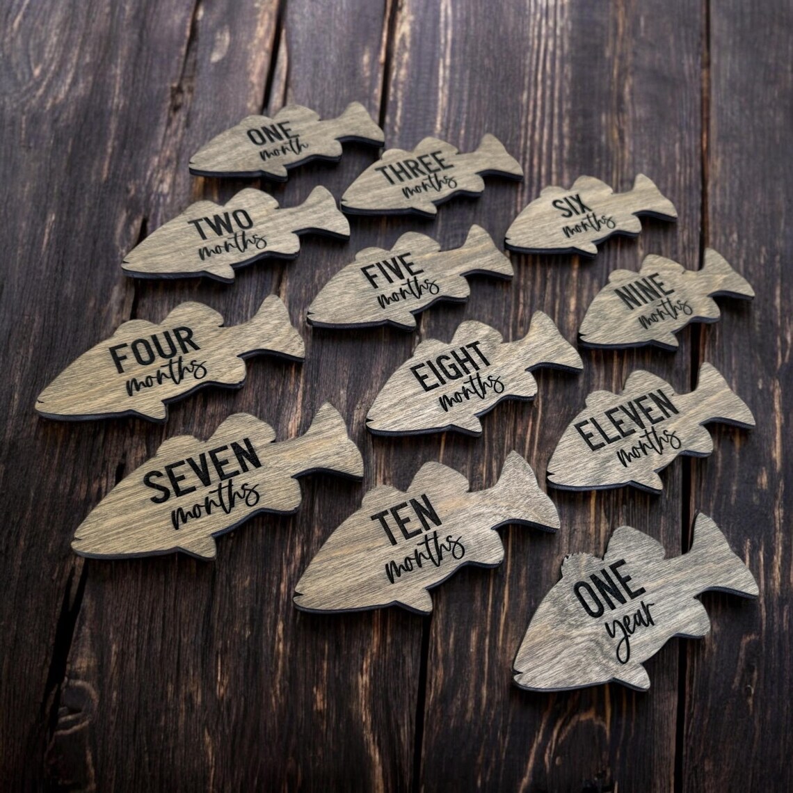 Fish Milestones, Fishing Baby Announcement, Newborn Milestones ...