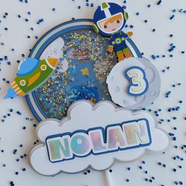Rocket Cake Topper - Etsy Canada