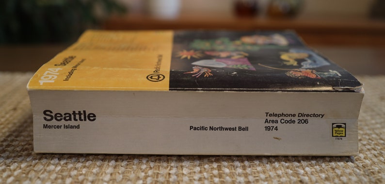Seattle 1974 Pacific Northwest Bell Phone Book - Etsy