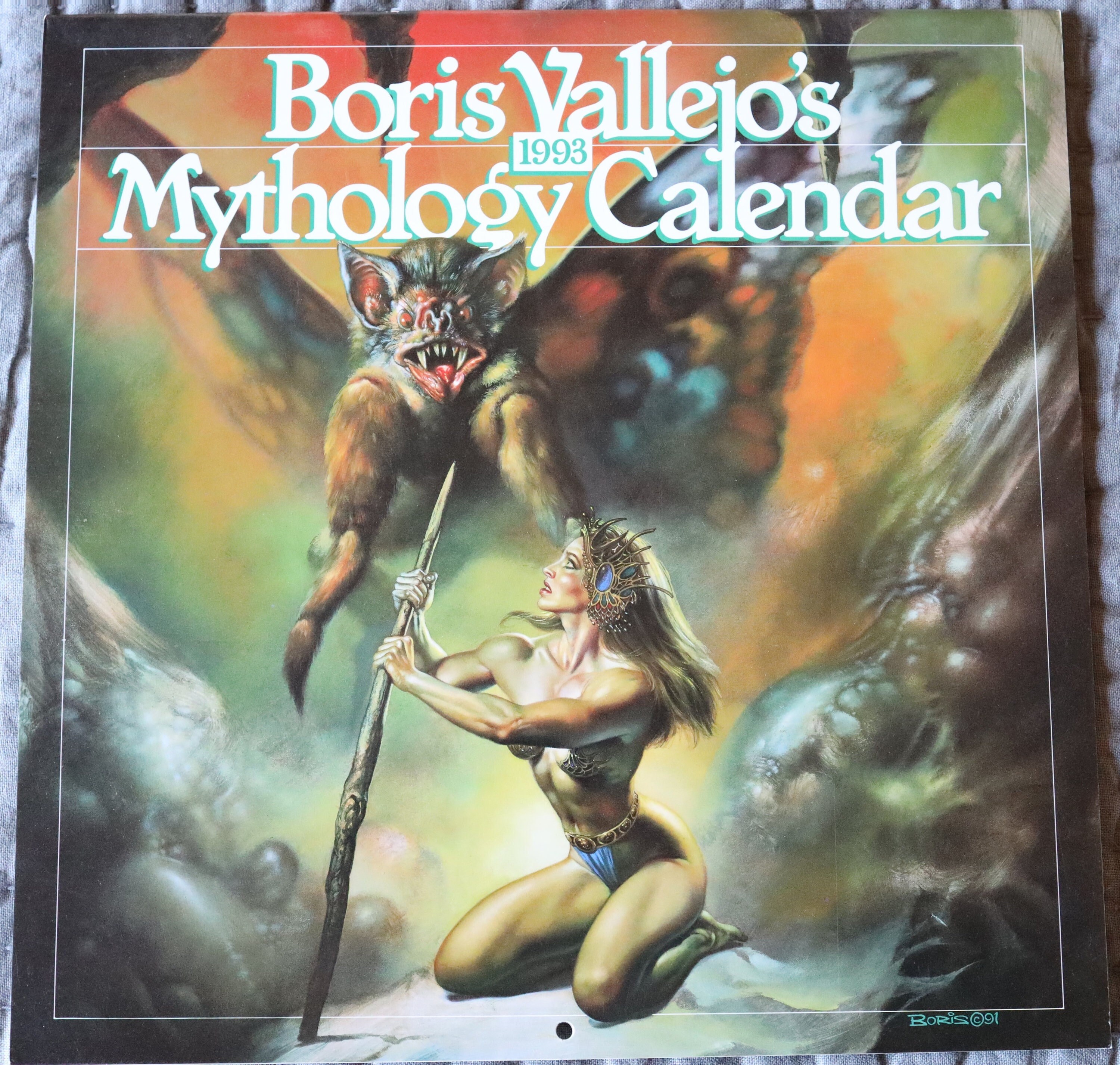 Boris Vallejo's 1993 Mythology Calendar - Etsy