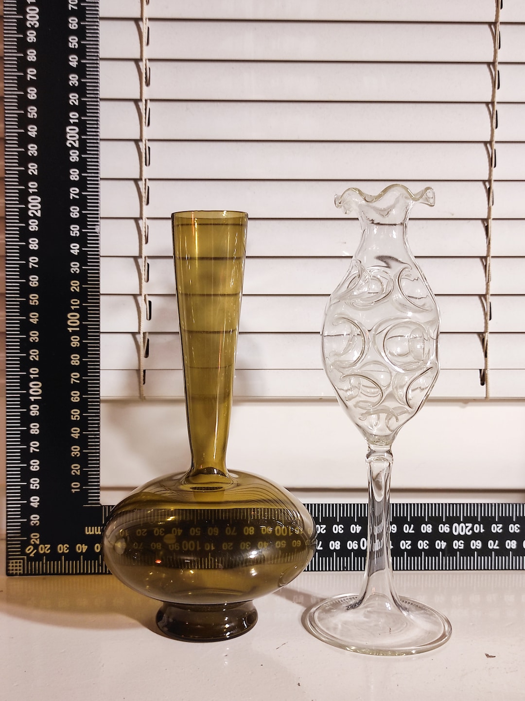 Set of 2 Lauscha Inflatable Vases 1960s and 1970s Vintage DDR - Etsy