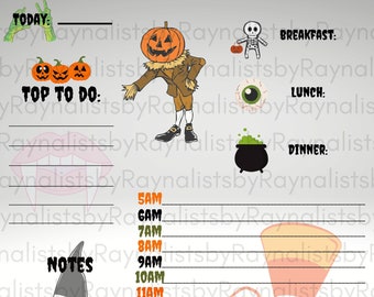 Spooky List Template - Etsy