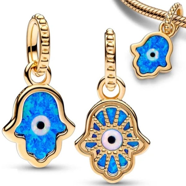 Blue Hamsa Hand - Etsy