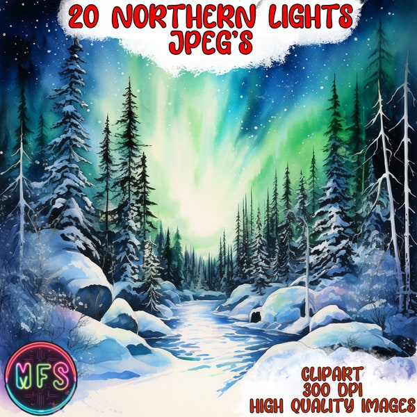 Northern Lights Svg - Etsy