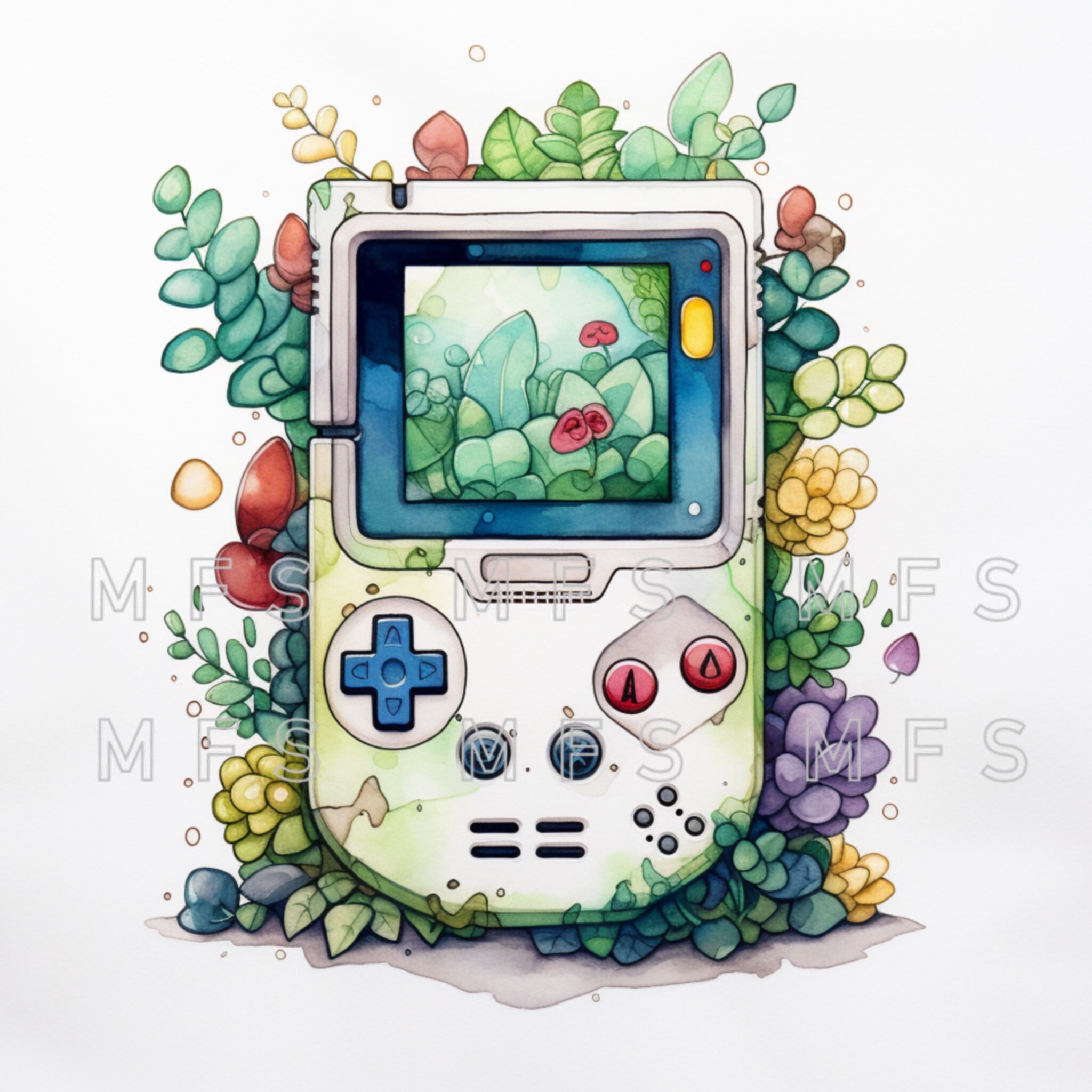 Watercolor Vintage Console Clipart 20 High Quality Jpgs - Etsy