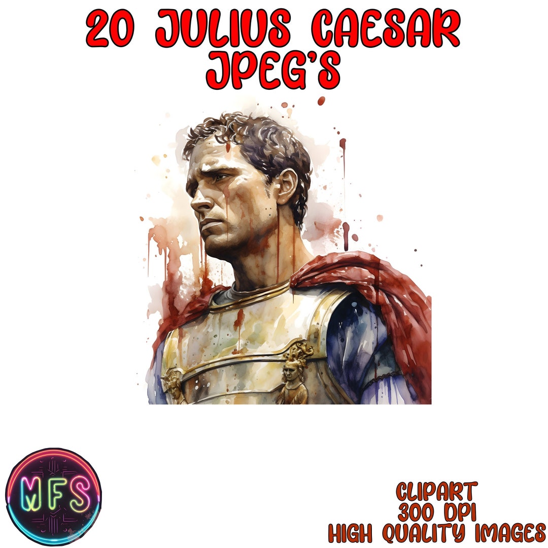 Watercolor Julius Caesar Clipart, 20 High Quality Jpgs, Instant Digital ...