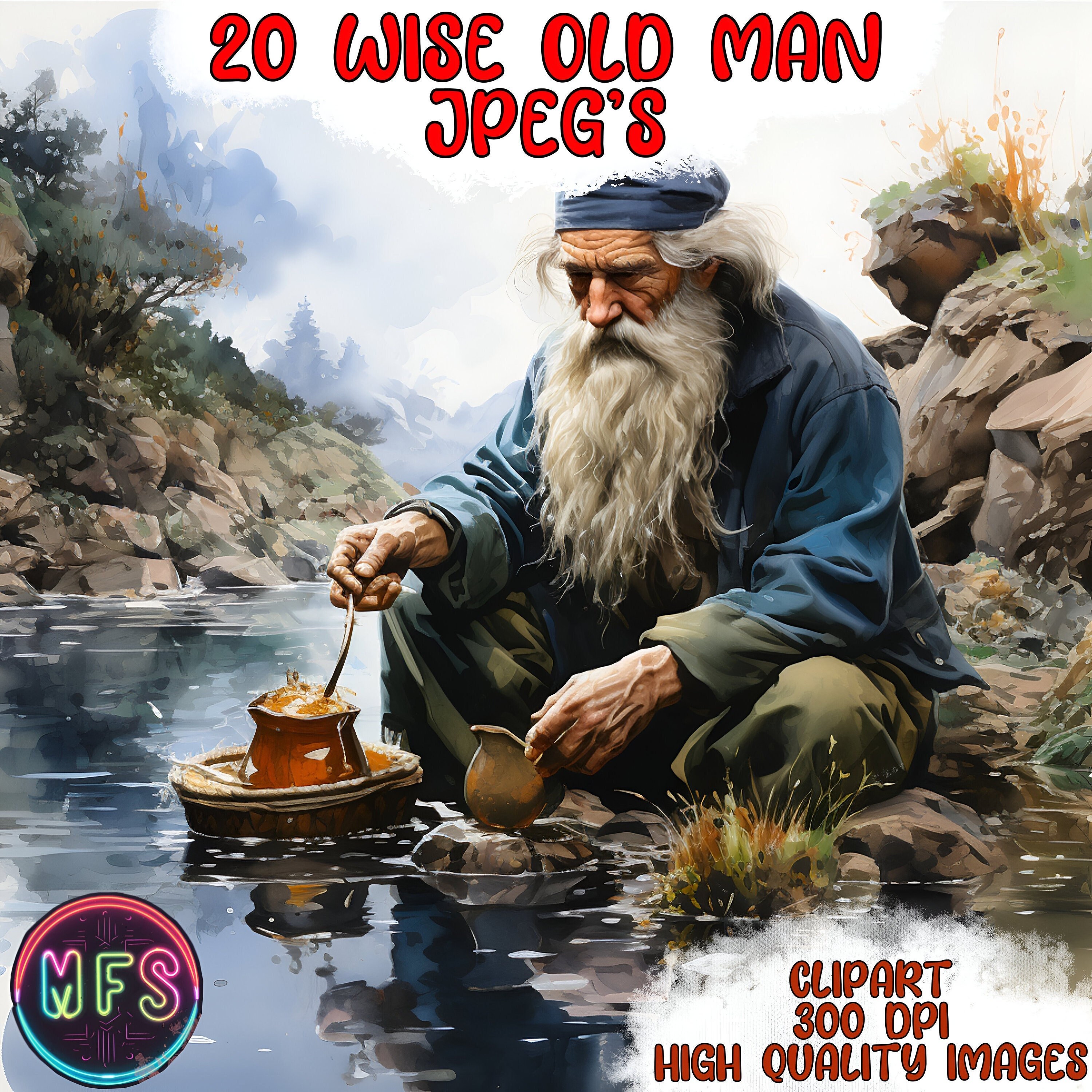 Ancient Wise Man Clip Art