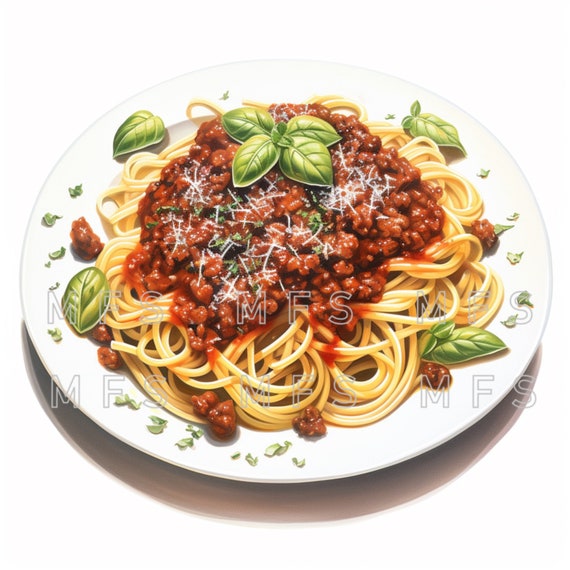 Spaghetti Bolognese Clipart