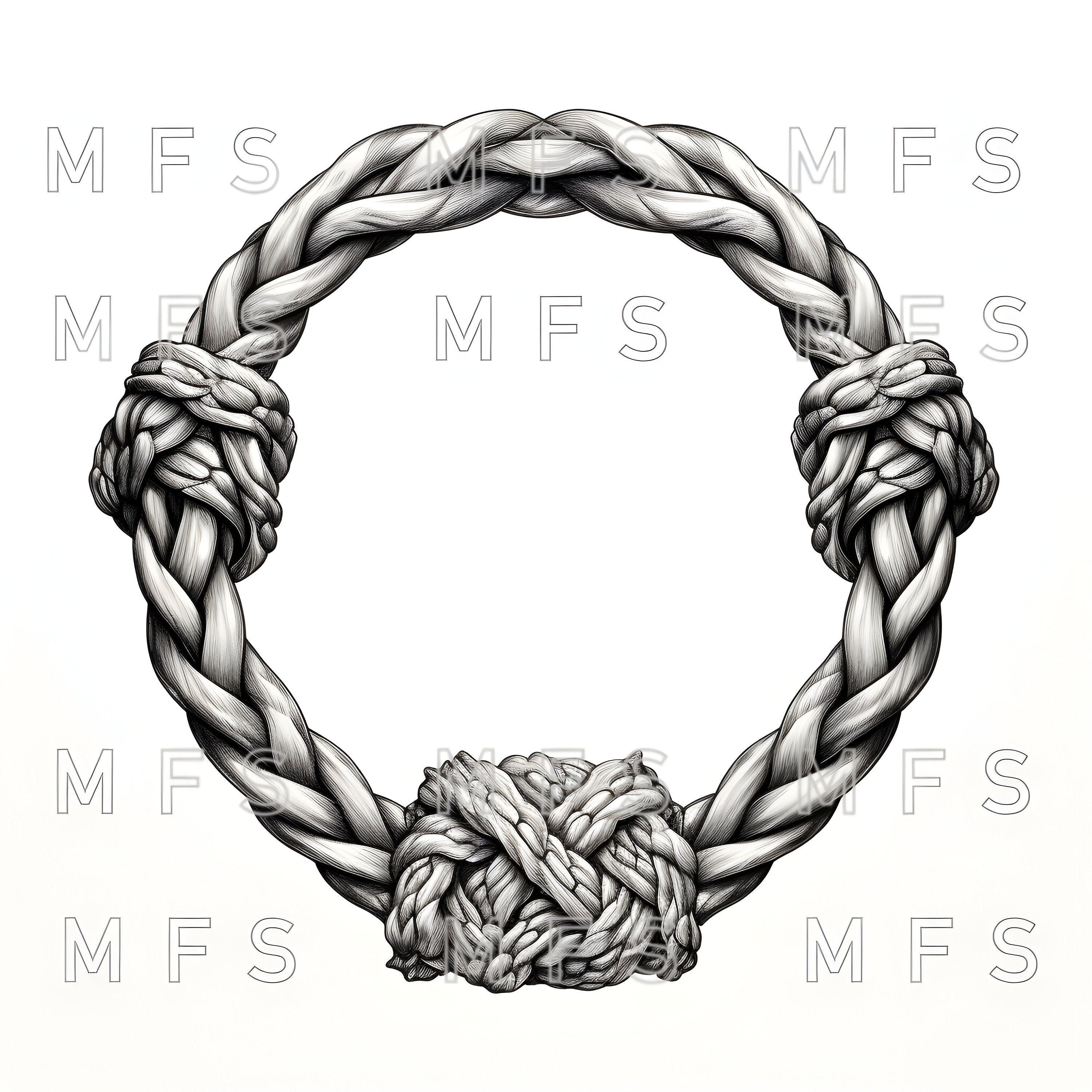 Watercolor Cool Rope Knots Clipart 20 High Quality Jpgs - Etsy