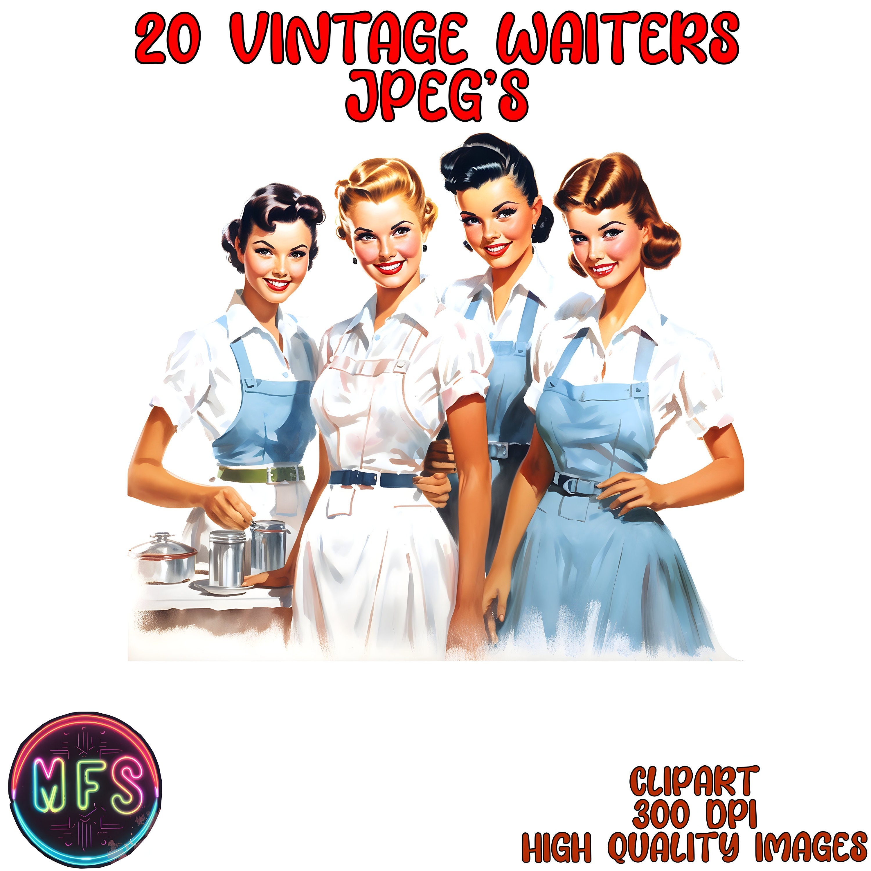 Waiter And Waitress Clipart