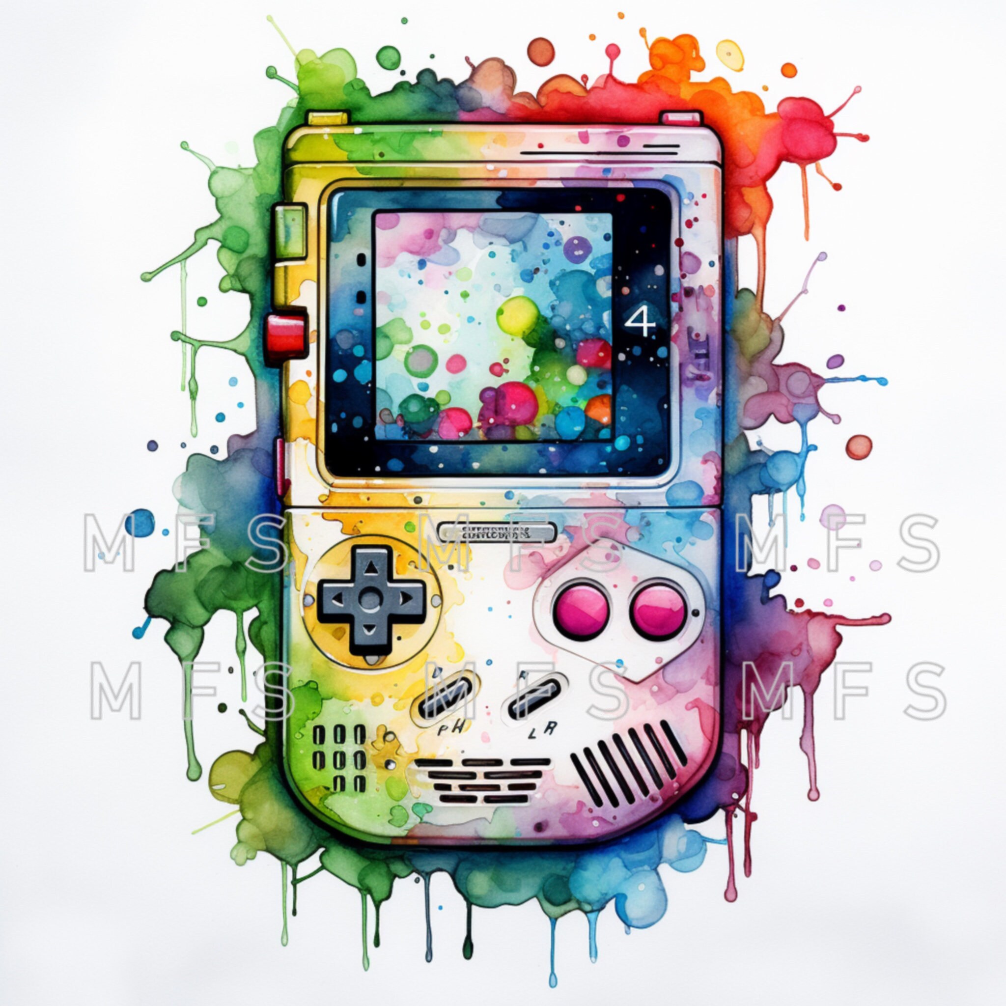 Watercolor Vintage Console Clipart 20 High Quality Jpgs - Etsy