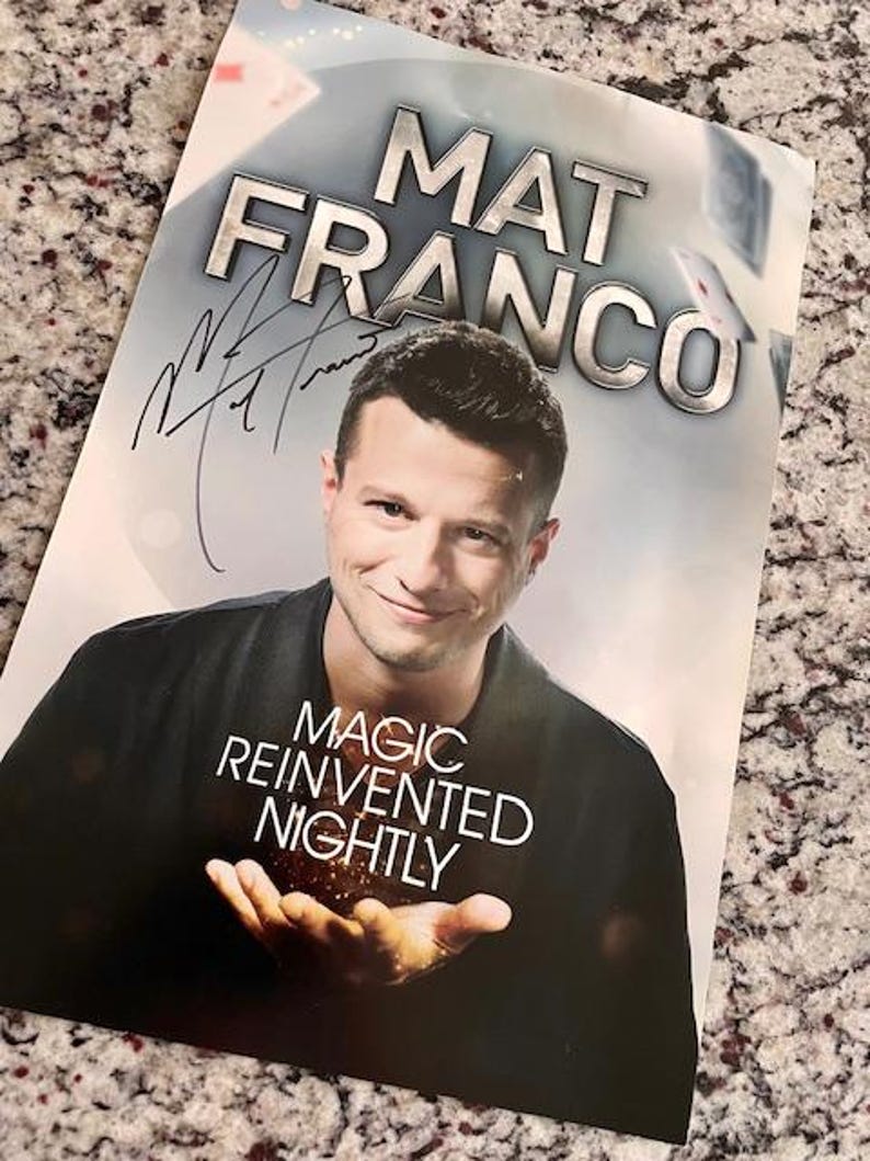 Mat Franco Signed Poster - Etsy