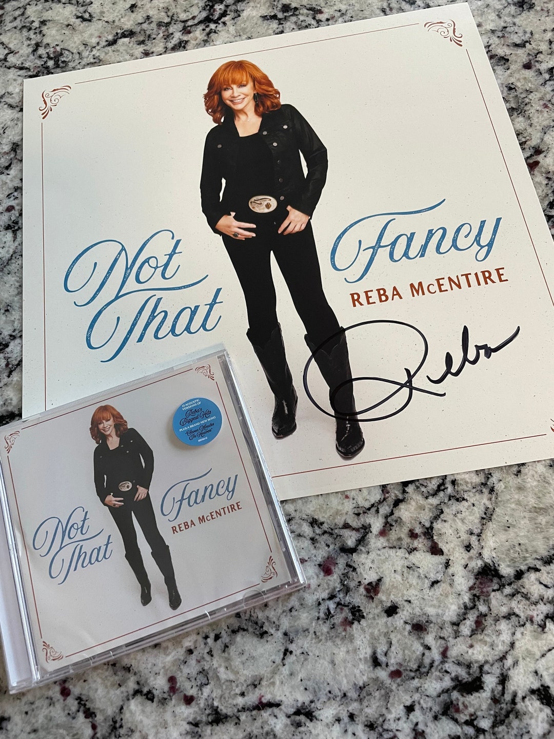Reba Mcentire Not That Fancy Autographed 12x12 Album Cover Art Signed ...
