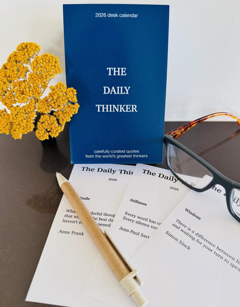 2026 Daily Thinker Quote-a-day Calendar: Literary Inspiration - Etsy