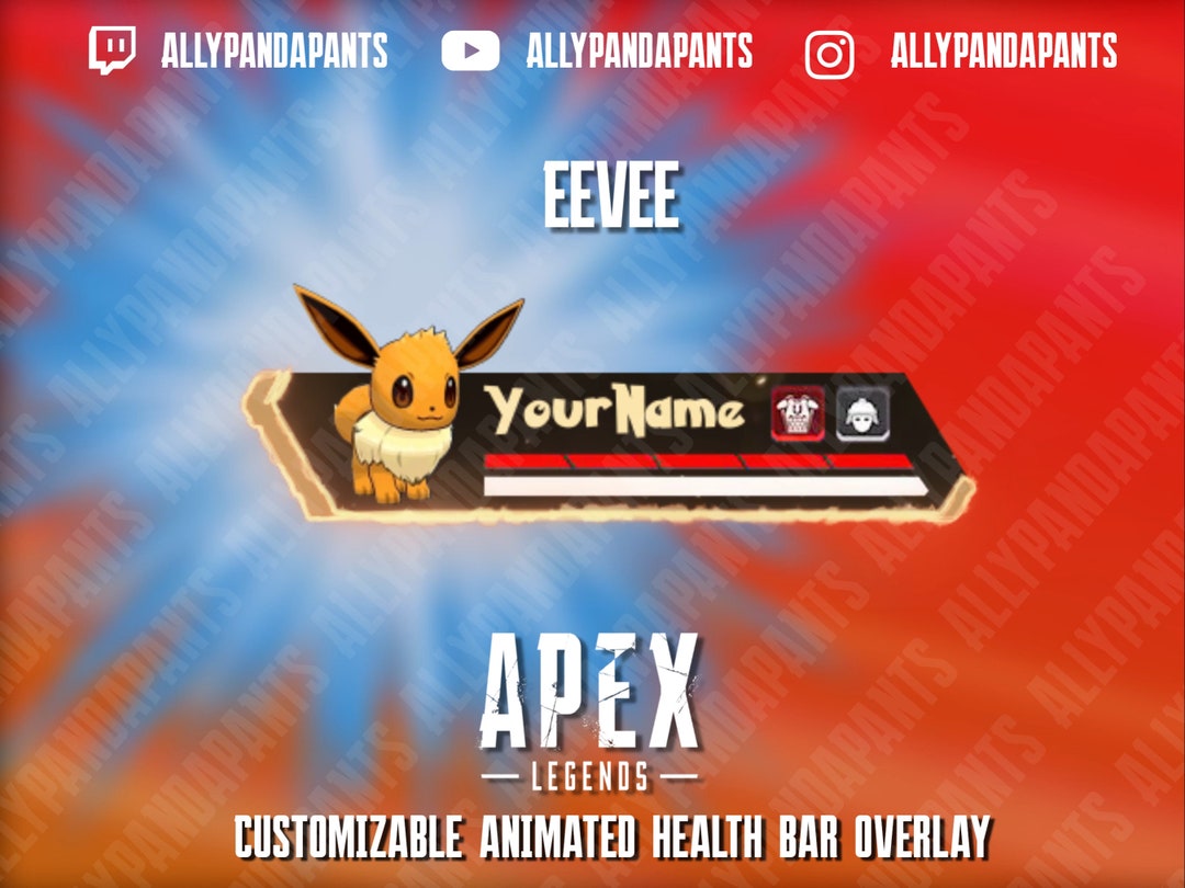 Cute Fox-like Monster Customizable Animated Apex Legends Health Bar ...